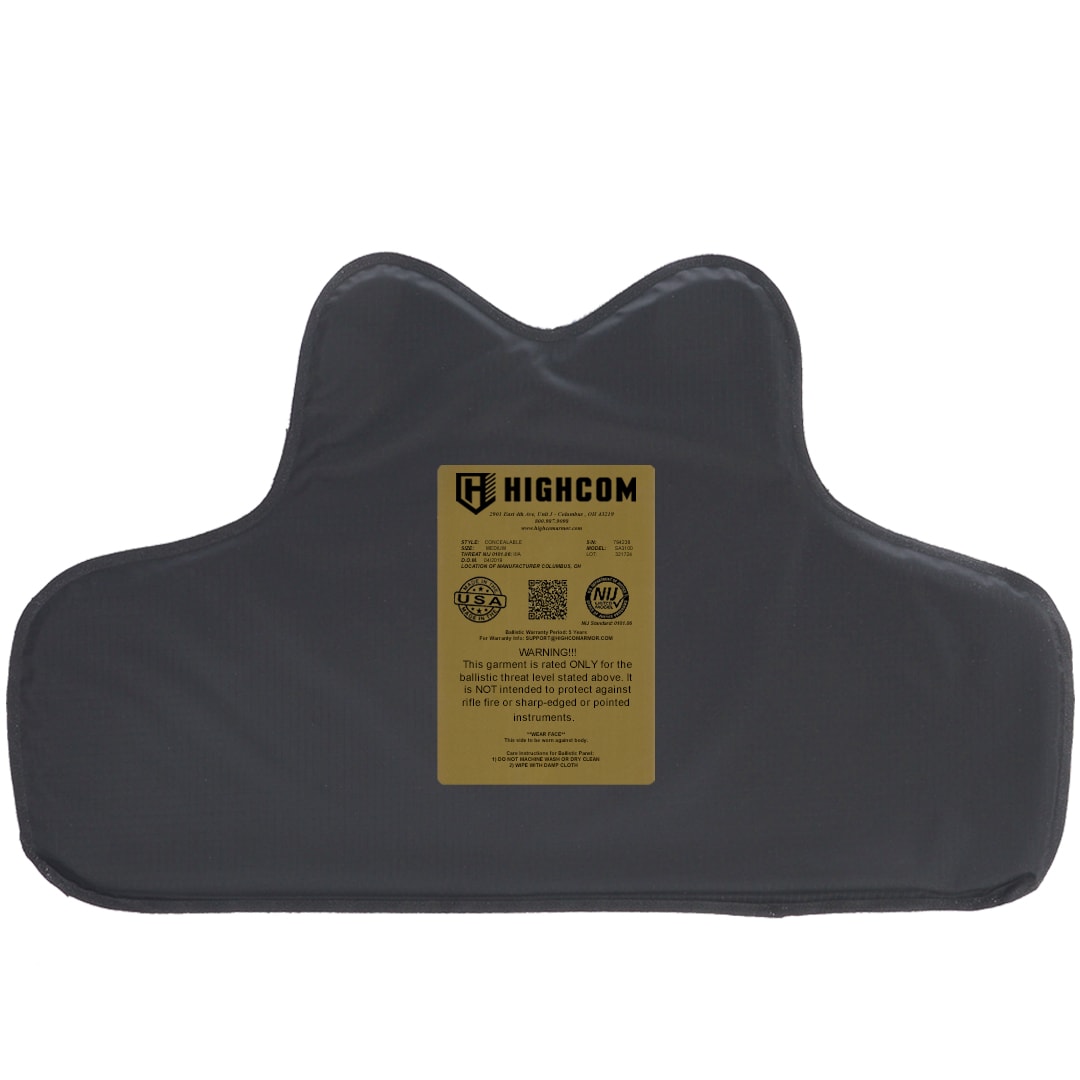 HighCom Armor SA3100 Concealable Level IIIA+ Soft Armor Set — Top Armor