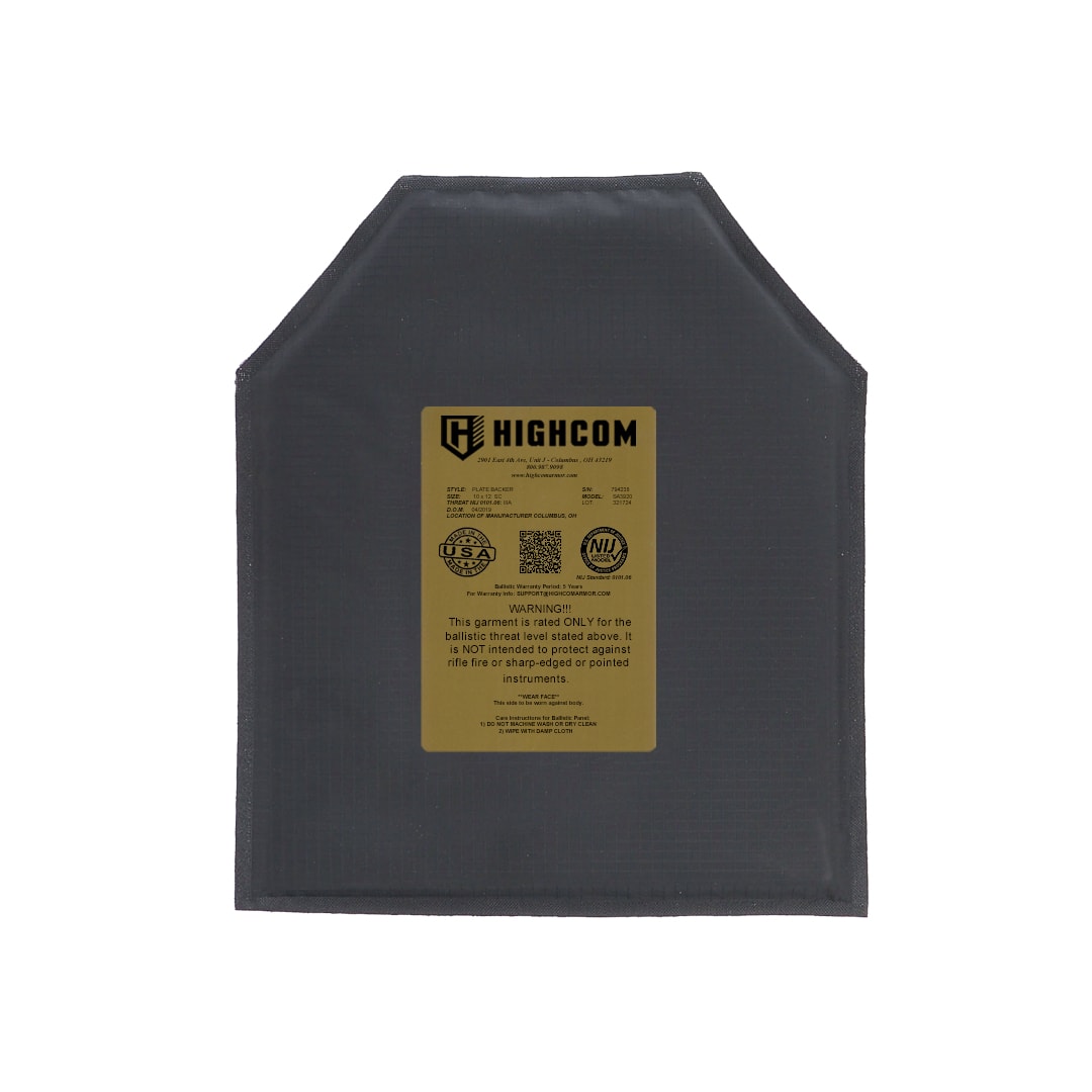 HighCom Armor SA3920 Level IIIA+ Plate Backer Soft Armor Set — Top Armor