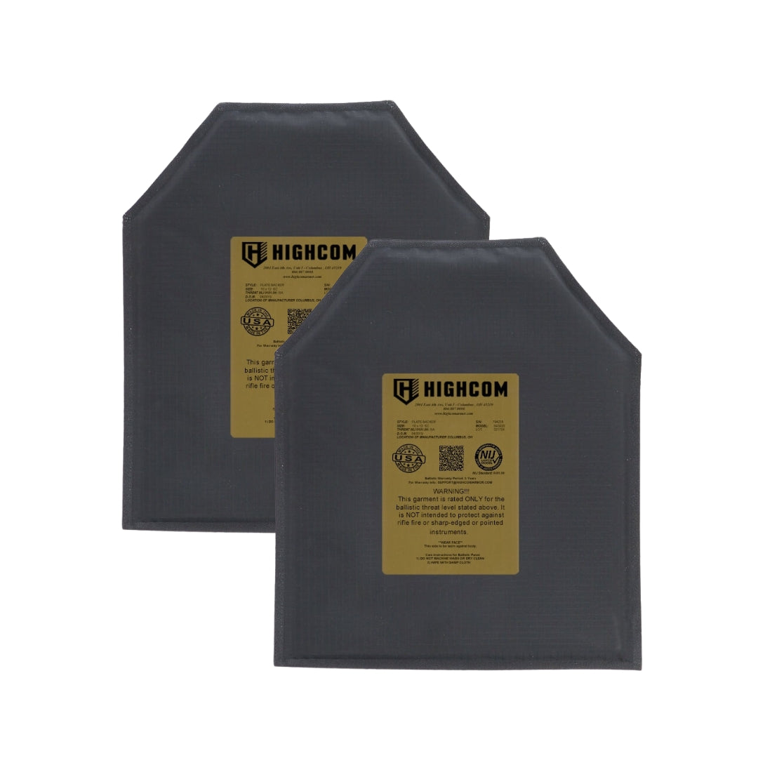 HighCom Armor SA3920 Level IIIA+ Plate Backer Soft Armor Set — Top Armor