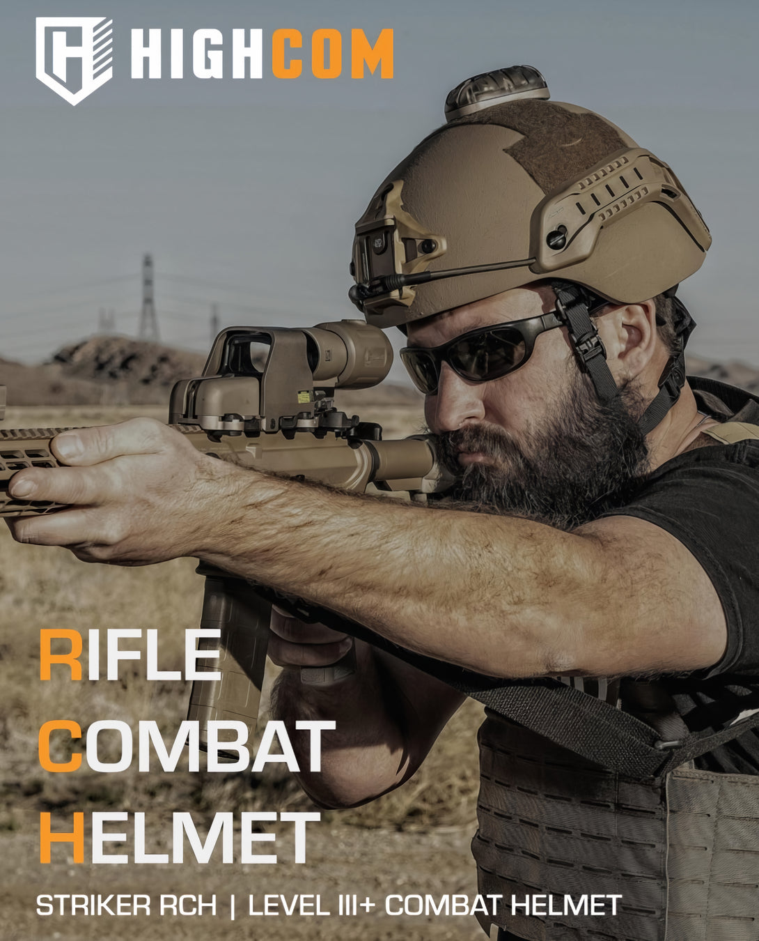 HighCom Ballistic Helmets | ACH/ECH Level IIIA & III Helmets — Top Armor