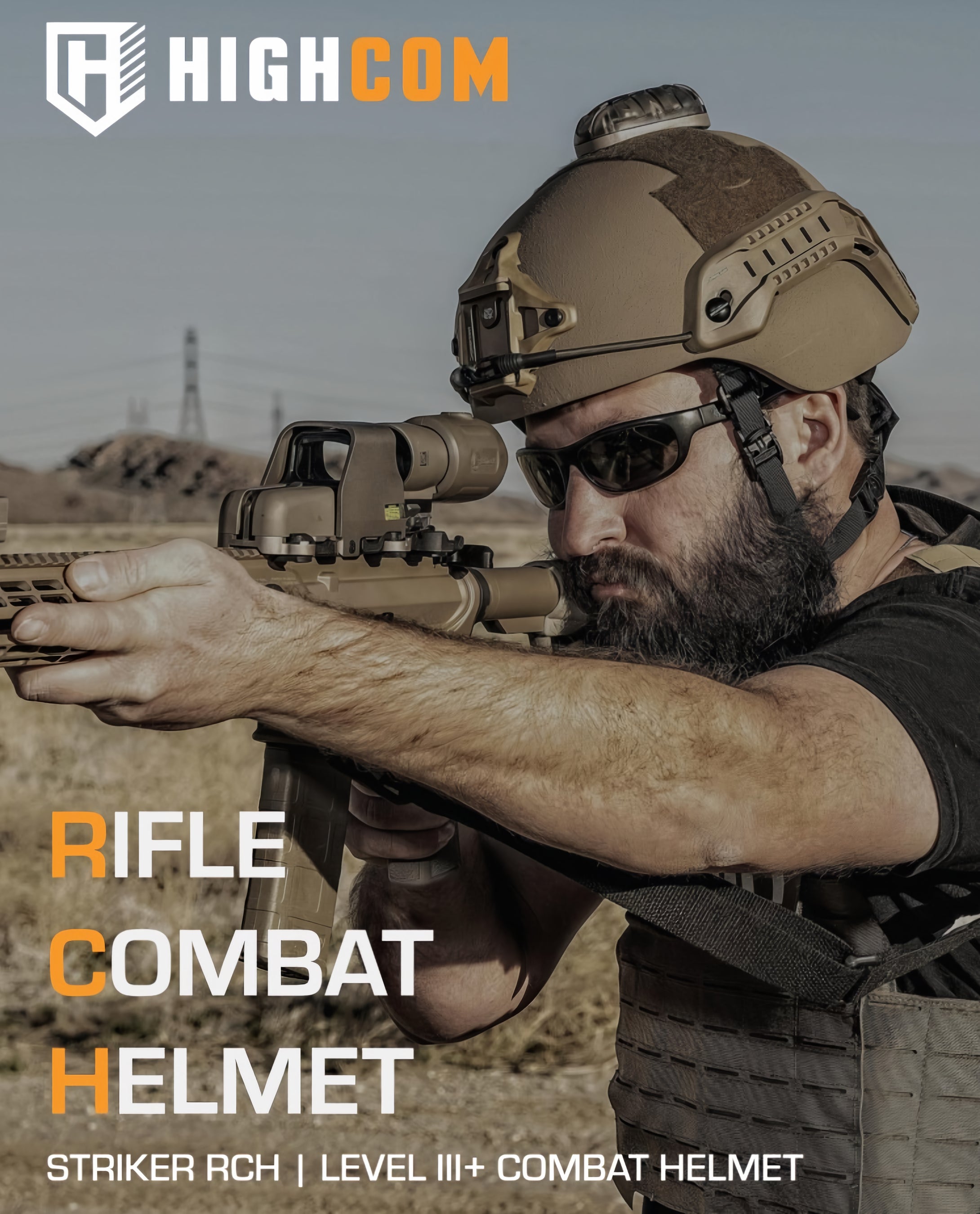 HighCom Ballistic Helmets | ACH/ECH Level IIIA & III Helmets — Top Armor